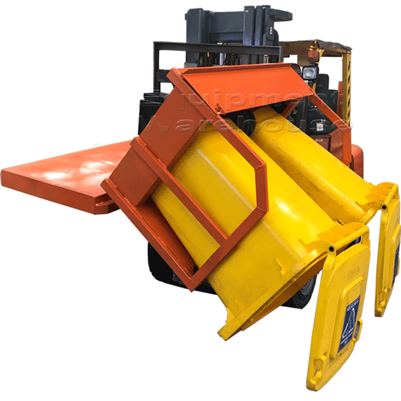 Forklift Hydraulic Sideway Double Wheelie Bin Tipper | Attachments For ...